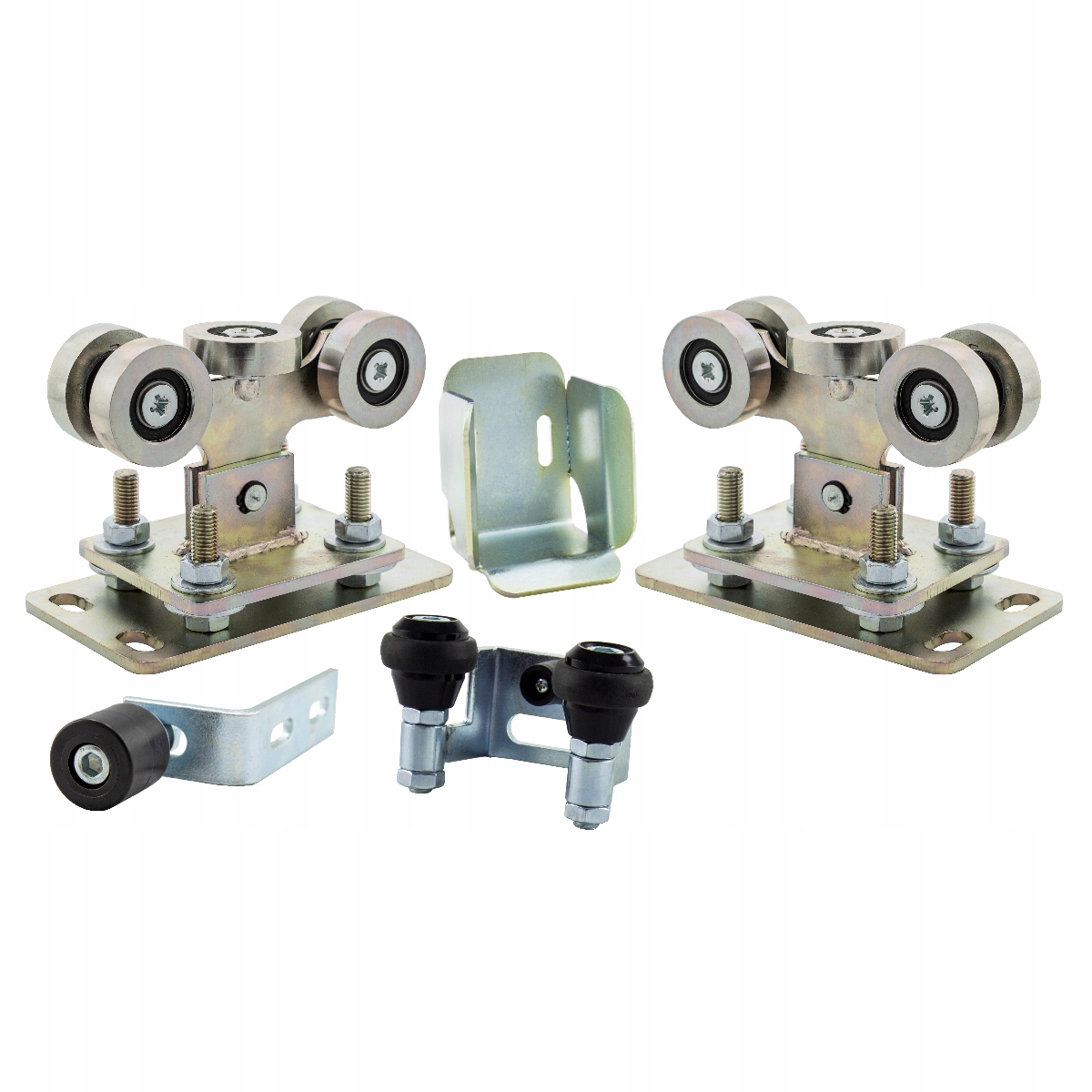 Vozíky 5 rolí vozík pro posuvnou bránu 60x60x4 sada | polský za 1738 ...