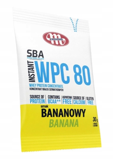 Mlekovita SBA WPC 80 30g Banan - 5900512984674 - 17144458330 - Allegro