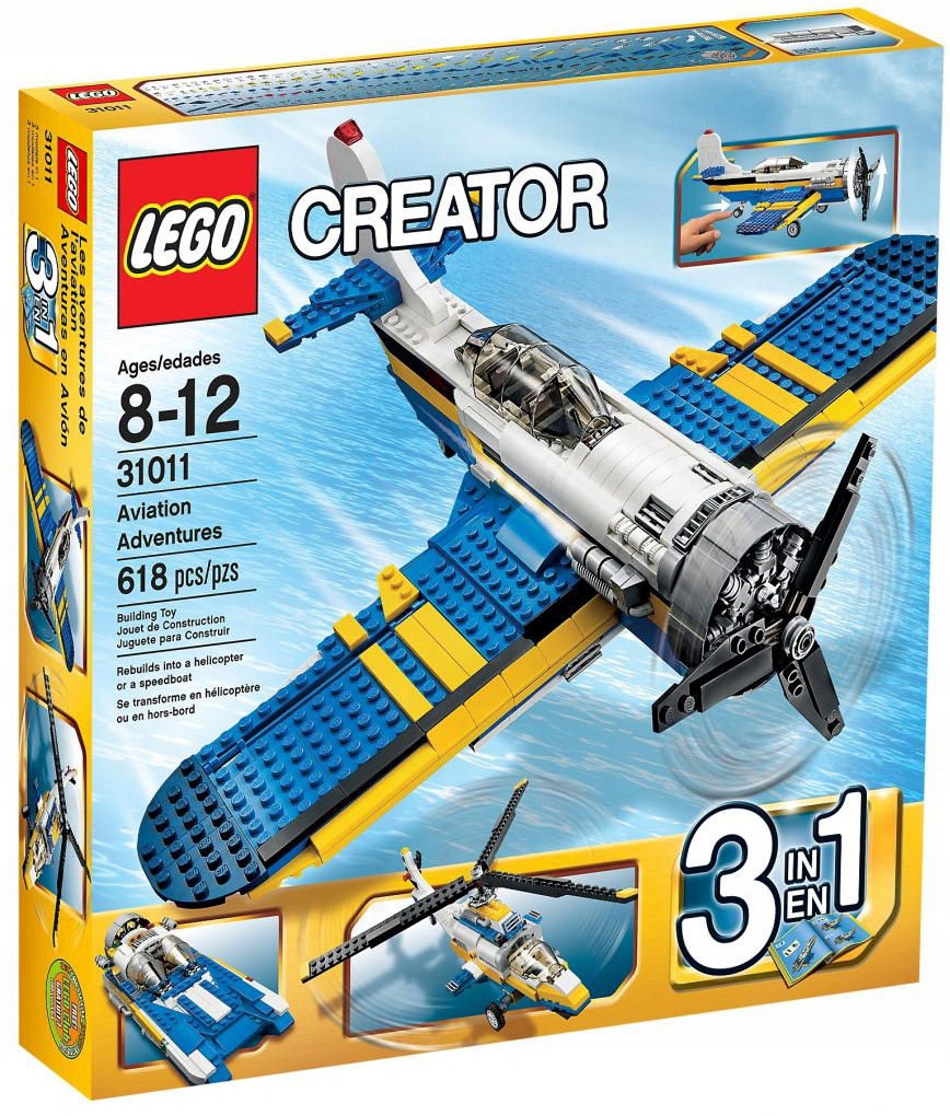 LEGO 31011 Creator 3w1 - Lotnicze przygody (5702014972025) • Cena ...