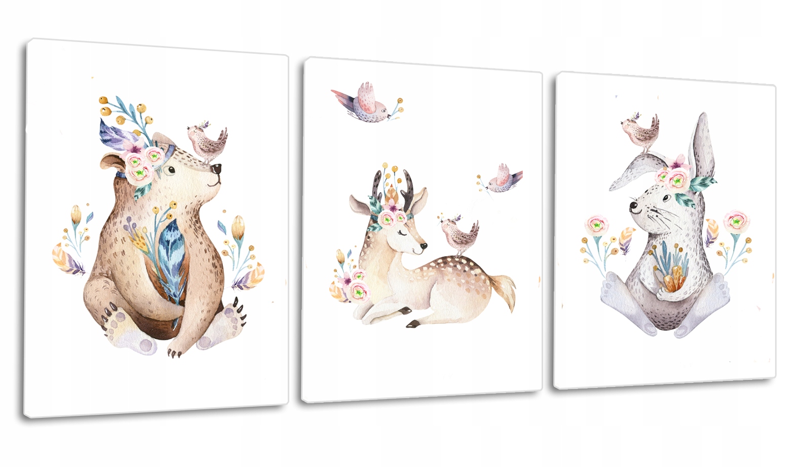 OBRAZ OBRAZKI DLA DZIECI BOHO ZWIERZĄTKA LAS 150CM • Cena, Opinie ...