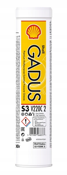 Smar Shell Gadus S3 V220C 2 400G EP2 wysokotemperaturowy 5011987185678 ...