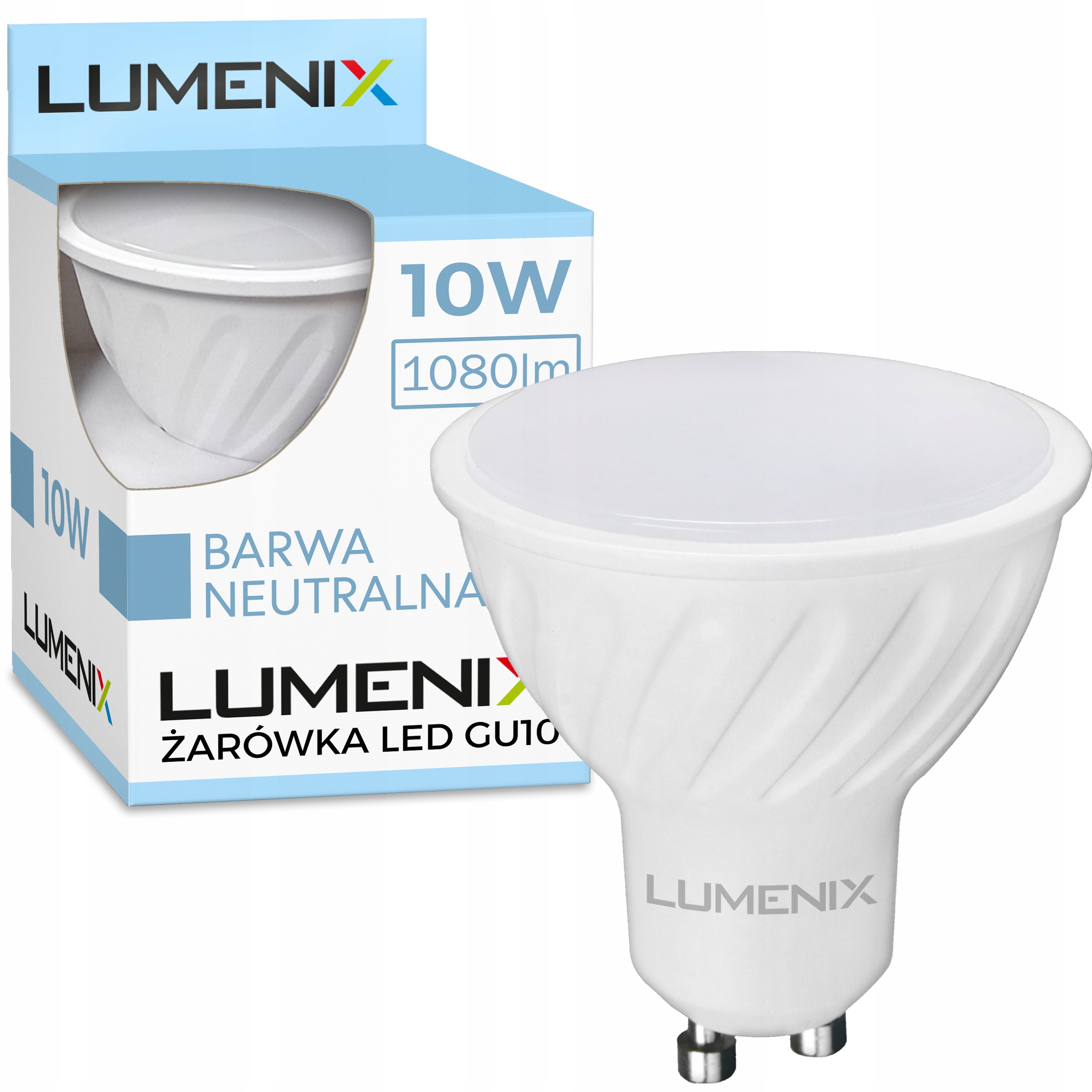 Żarówka LED GU10 10W 4500K BIAŁA NEUTRALNA 1080lm 120° Wydajna PREMIUM ... Żarówka LED GU10 10W 4500K BIAŁA NEUTRALNA 1080lm 120° Wydajna PREMIUM ...