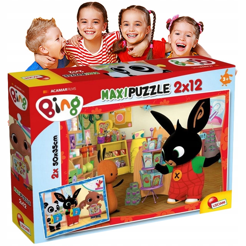 BING Puzzle dla DZIECI 3 Lata DUŻE W Szkole GRUBE (5905320687038 ...