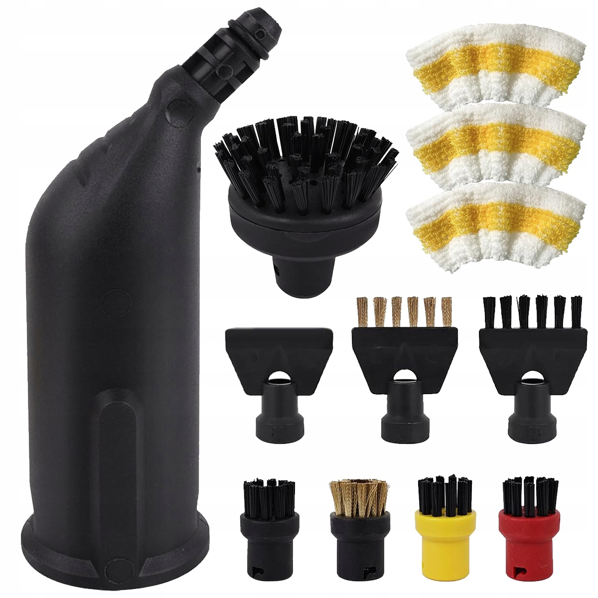 Příslušenství sada kulatých kartáčů pro Karcher Easyfix SC1 SC2 SC3 SC4 ...