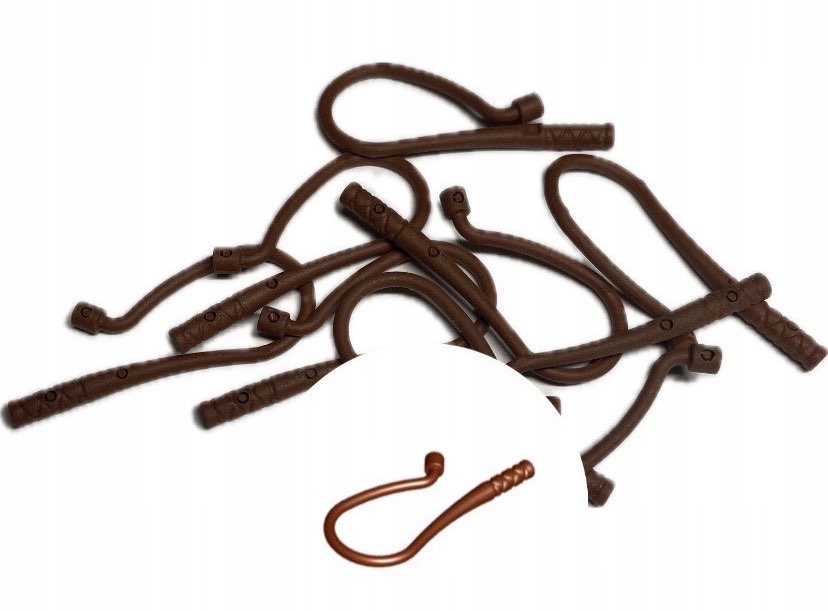 LEGO Příslušenství 2ks Bič Důtky Bat Hnědá 88704 za 13.00CZK - Allegro