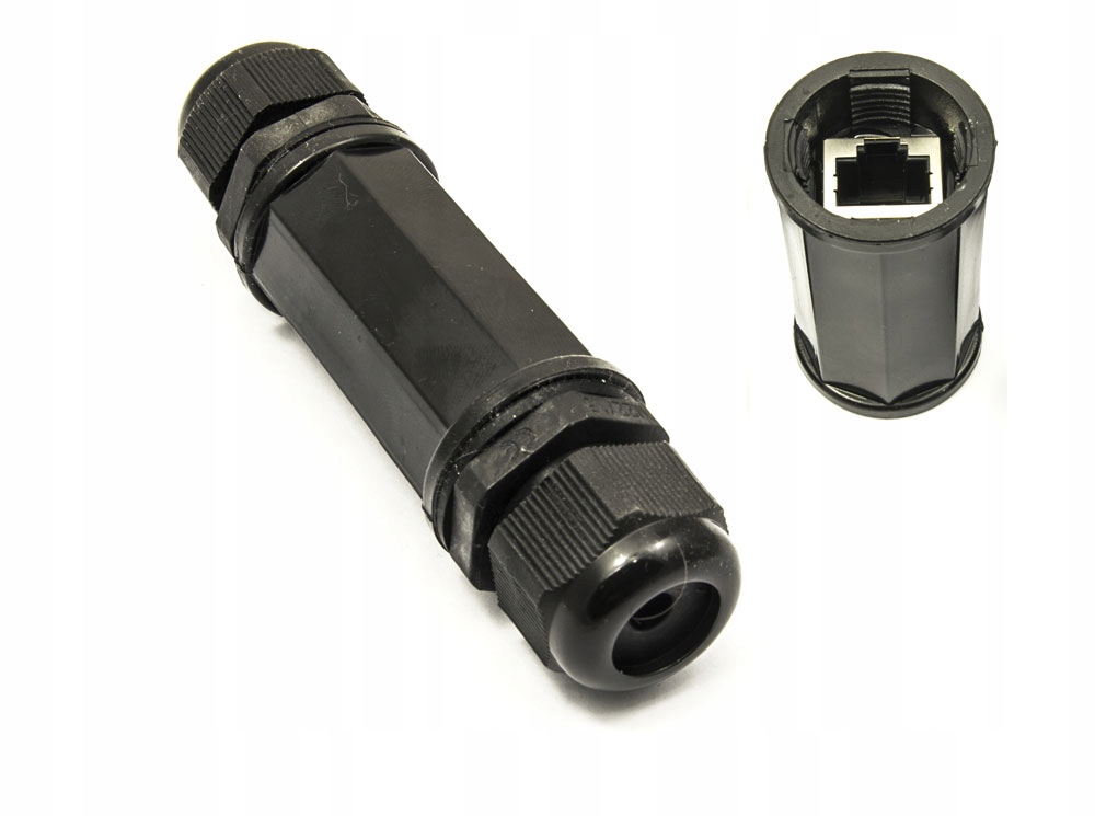 SPOJKA IP68 MUFA KABELOVÁ VODĚODOLNÁ RYCHLOSPOJKA REPO LAN RJ45 ...