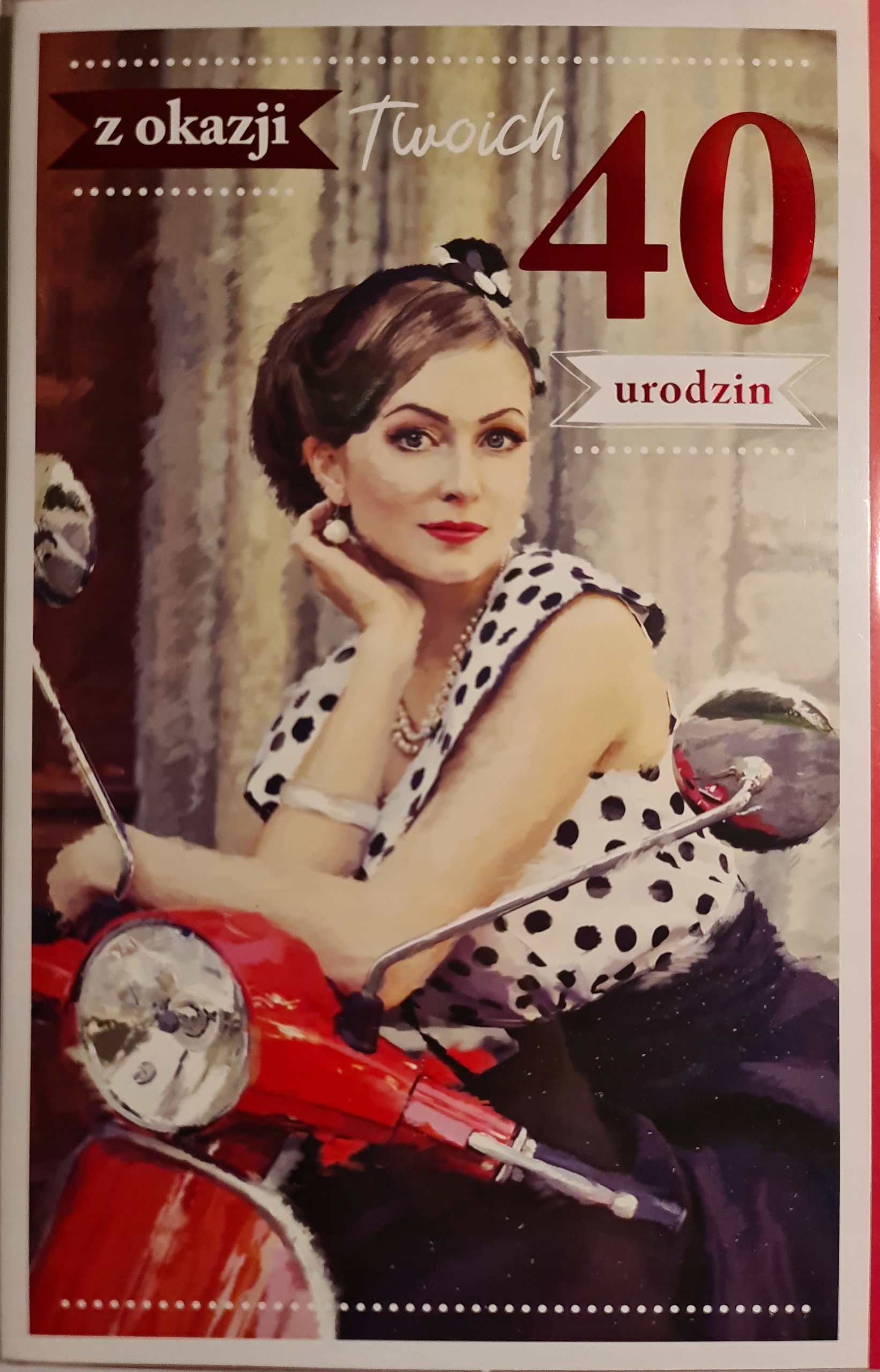 přání k narozeninám na 40 let čtyřicítka za 39 Kč - Allegro