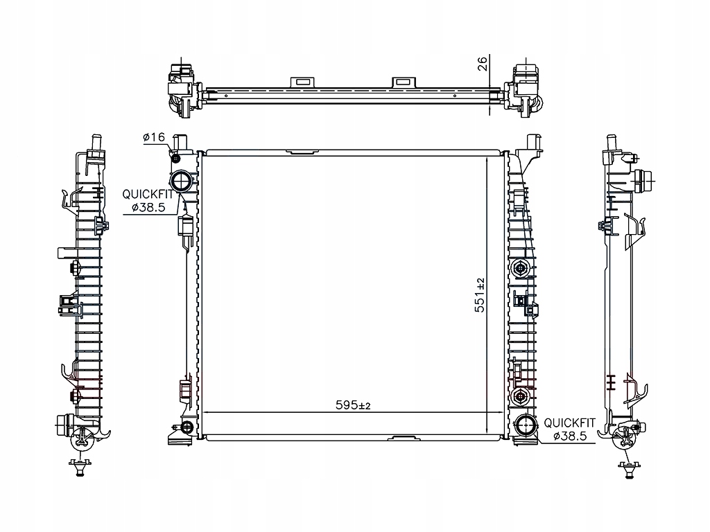 MERCEDES GLE W166 2015- CHŁODNICA 0995001303 995004603 za 450 zł z ...