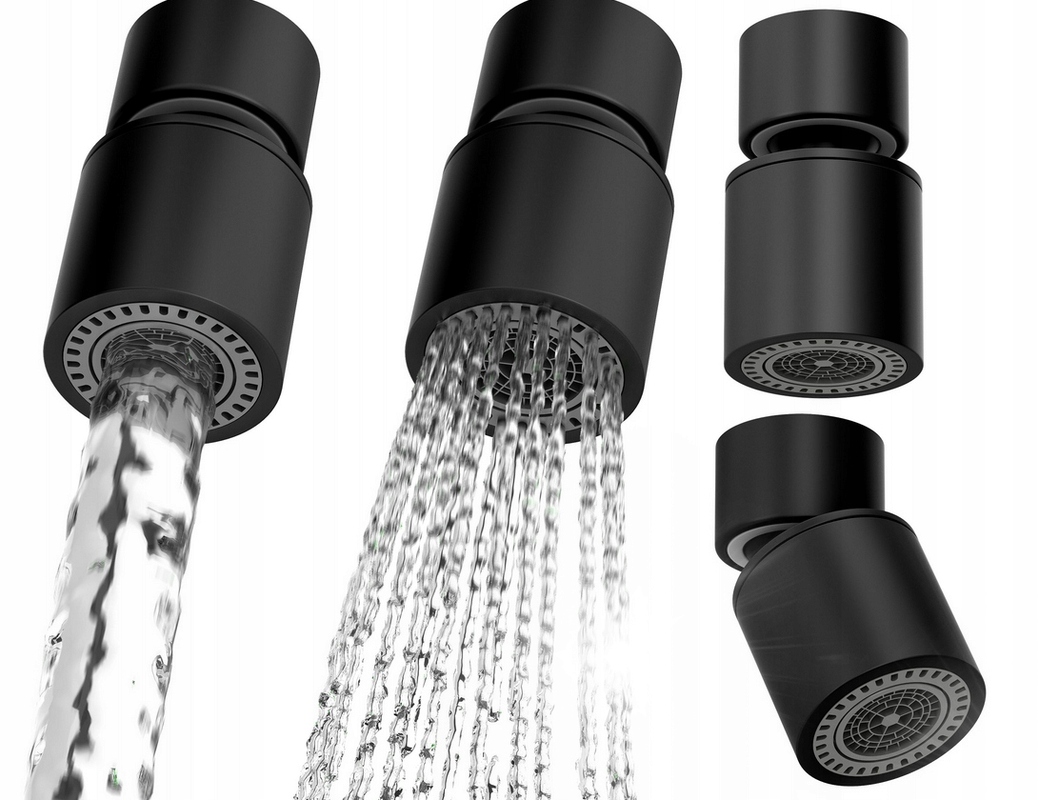 PERLÁTOR AERATOR PRODLUŽOVAČKA PRO BATERIE 2 FUNKCE Snadná montáž 360 ...