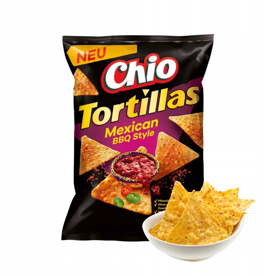CHIO TORTILLAS MEXICAN BBQ STYLE NACHOSY 110g DE 13243742351 - Allegro.pl