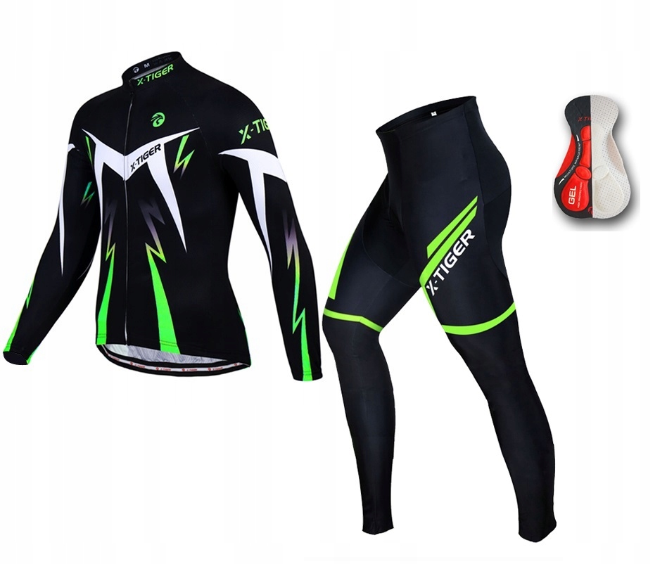 ZESTAW NA ROWER DŁUGIE SPODNIE Z WKŁADKĄ KOSZULKA - 5905274401582 ...