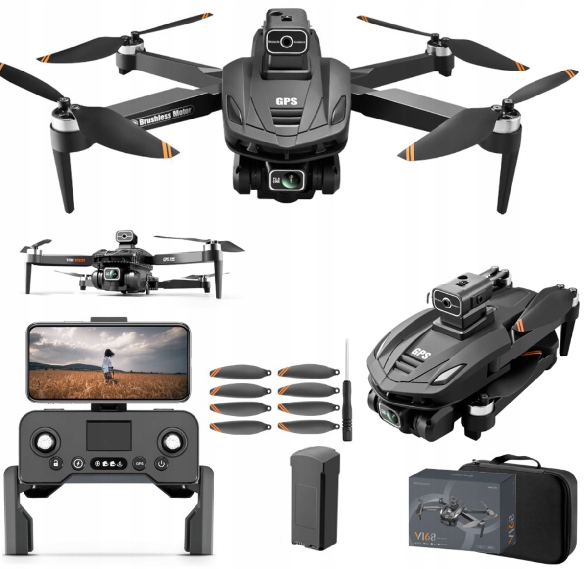 Dron Spreest V168 8K GPS 3000 m 2000 mAh - porównaj ceny - Allegro.pl