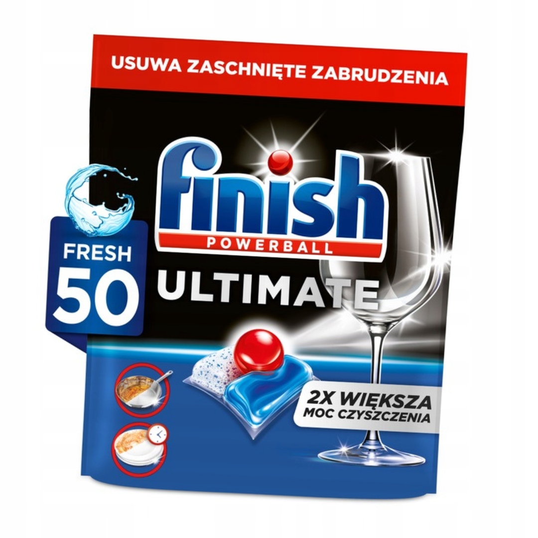 Finish Ultimate All-in-1 Kapsułki do Zmywarki Naczyń Zapach Cytryna 50 ...