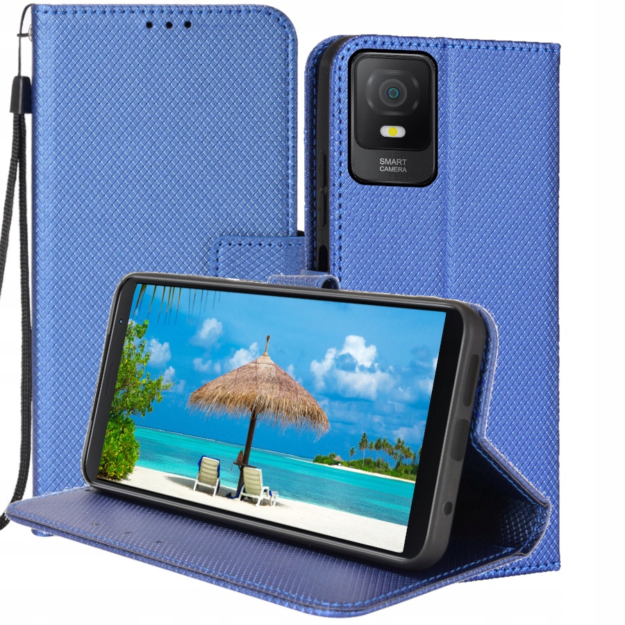 Etui z klapką MBM do TCL 403 niebieski - Sklep, Opinie, Cena w Allegro