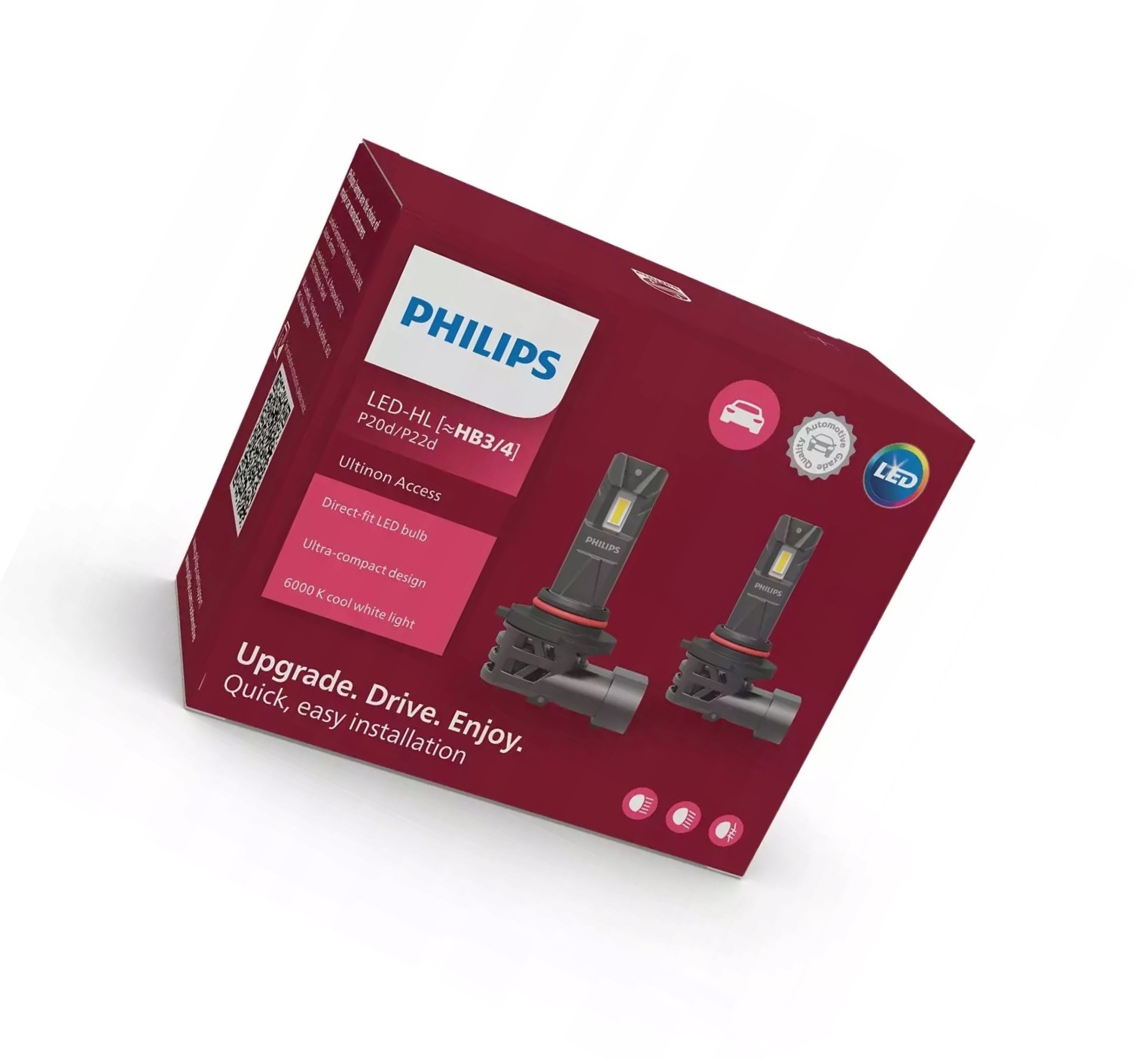 PHILIPS ŻARÓWKA LED HB3 HB4 ULTINON ACCESS 6000K ŁATWY MONTAŻ PLUG&PLAY KPL 8719018025951 za 215 ...