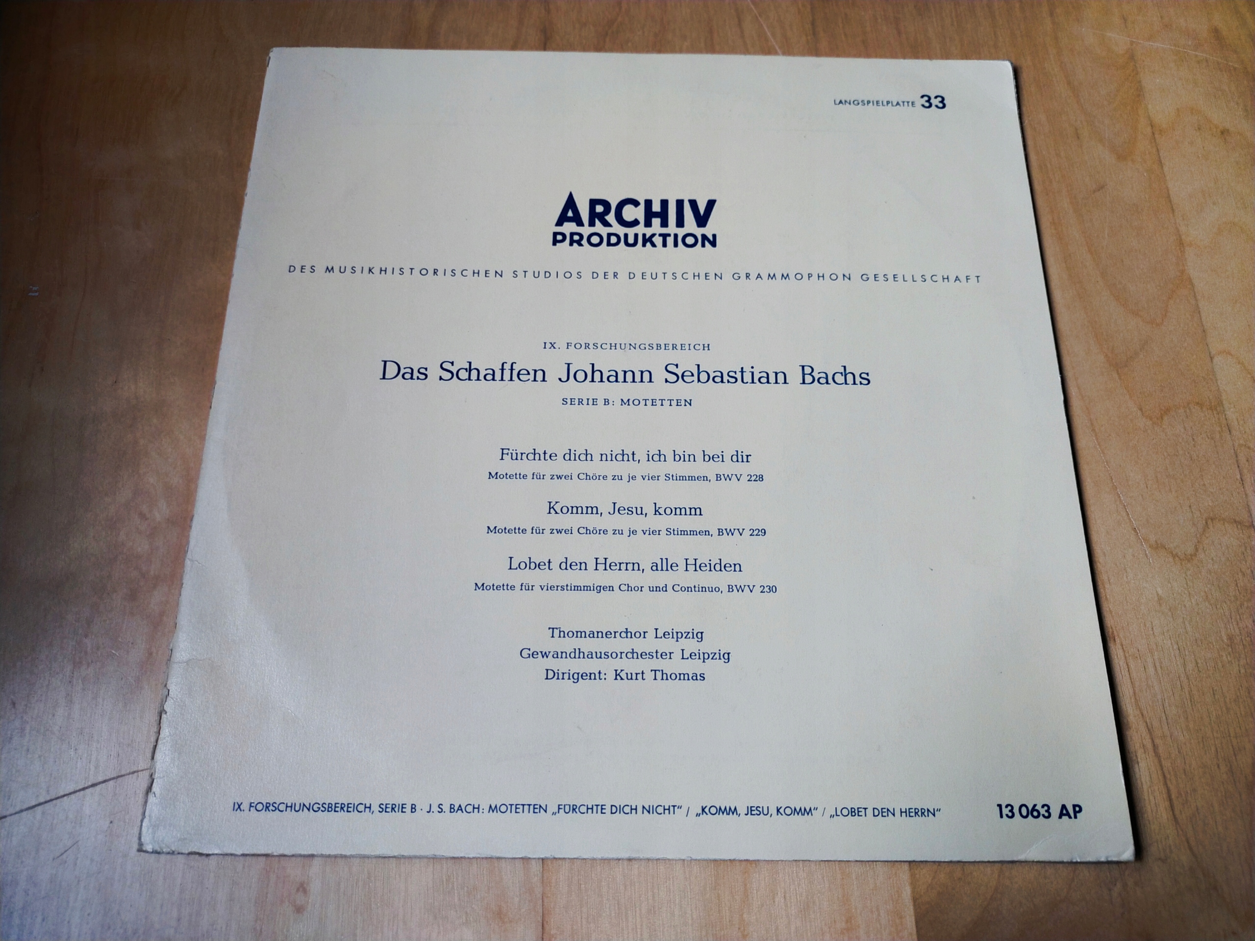 Johann Sebastian Bach – "Fürchte Dich Nicht" / "Komm, Jesu, Komm ...