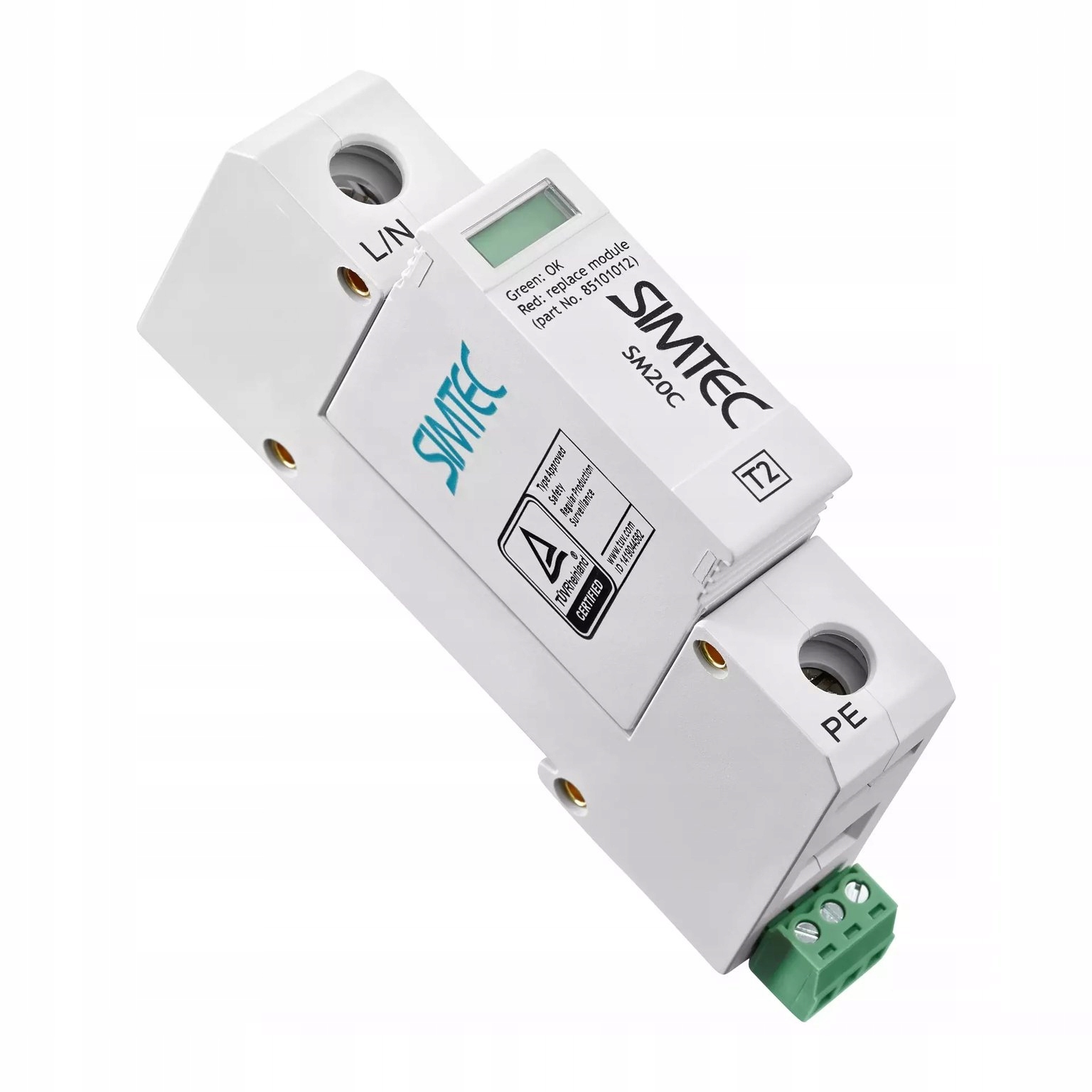 SIMET OGRANICZNIK PRZEPIĘĆ C 1P 20kA TYP 2 SIMTEC (5907813217289 ...