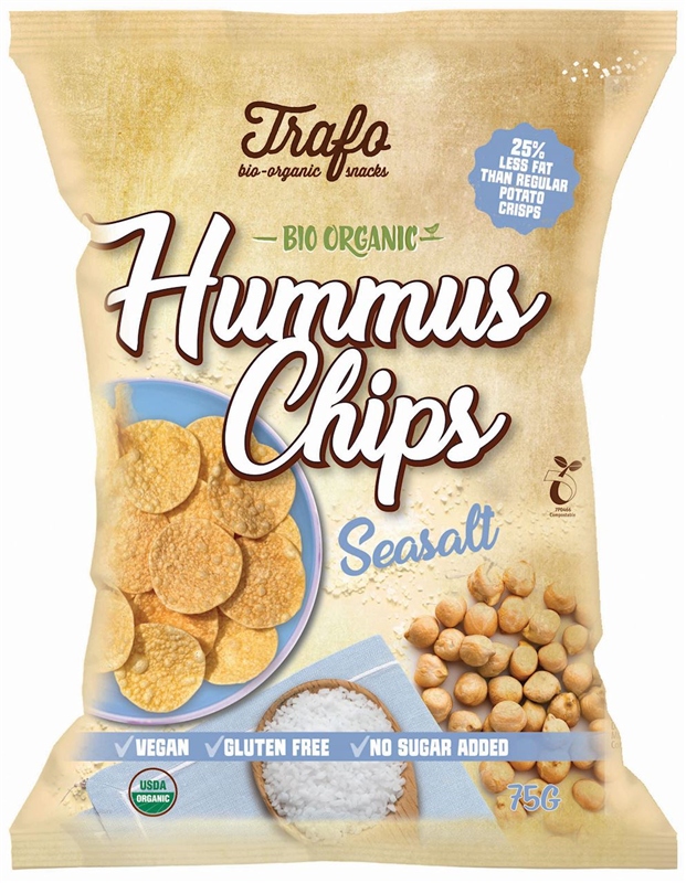 CHIPSY Z CIECIERZYCY Z SÓL MORSKA GF BIO 75g TRAFO 15459626446 - Allegro.pl