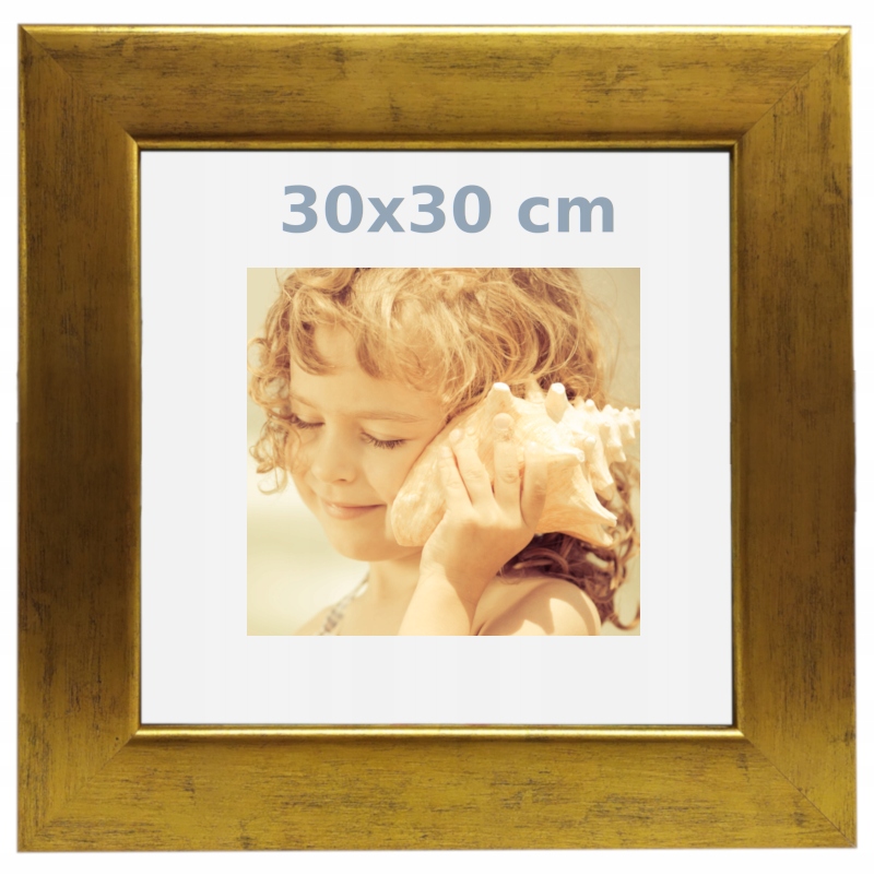 ZŁOTA RAMKA NA ZDJĘCJA PLAKAT FOTO RAMKI 30X30 (5060875549788) • Cena ...