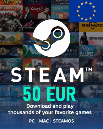 Dobití digitálního účtu Steam 50 EUR - Allegro