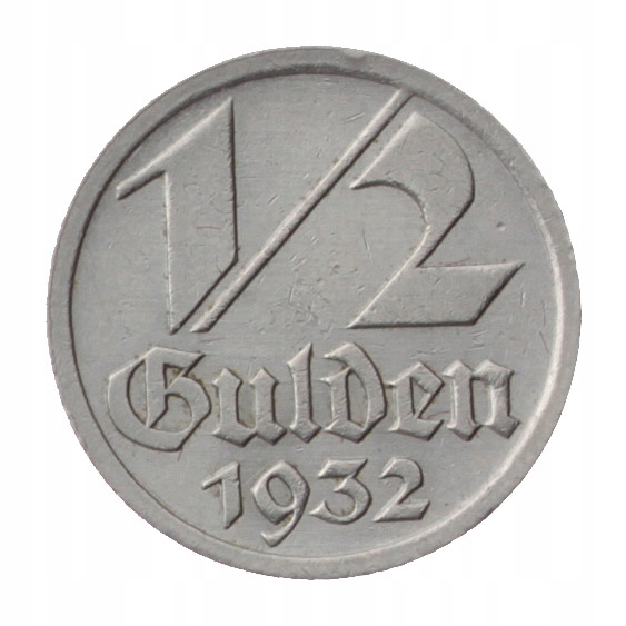[M27087] Gdańsk 1/2 guldena 1932 • Cena, Opinie • Wolne Miasto Gdańsk 17762086570 • Allegro