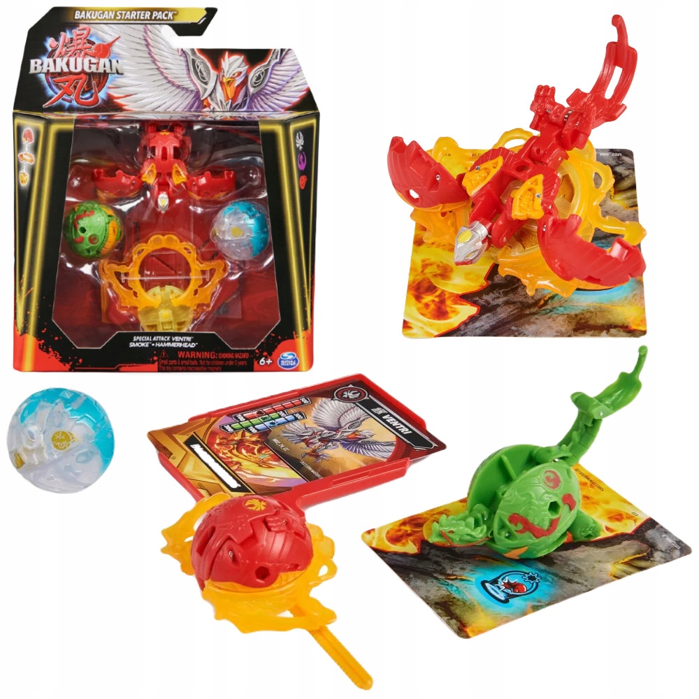 BAKUGAN ZESTAW STARTOWY VENTRI GRA STRATEGICZNA + 3 FIGURKI SPIN MASTER (5906088203973) • Cena ...