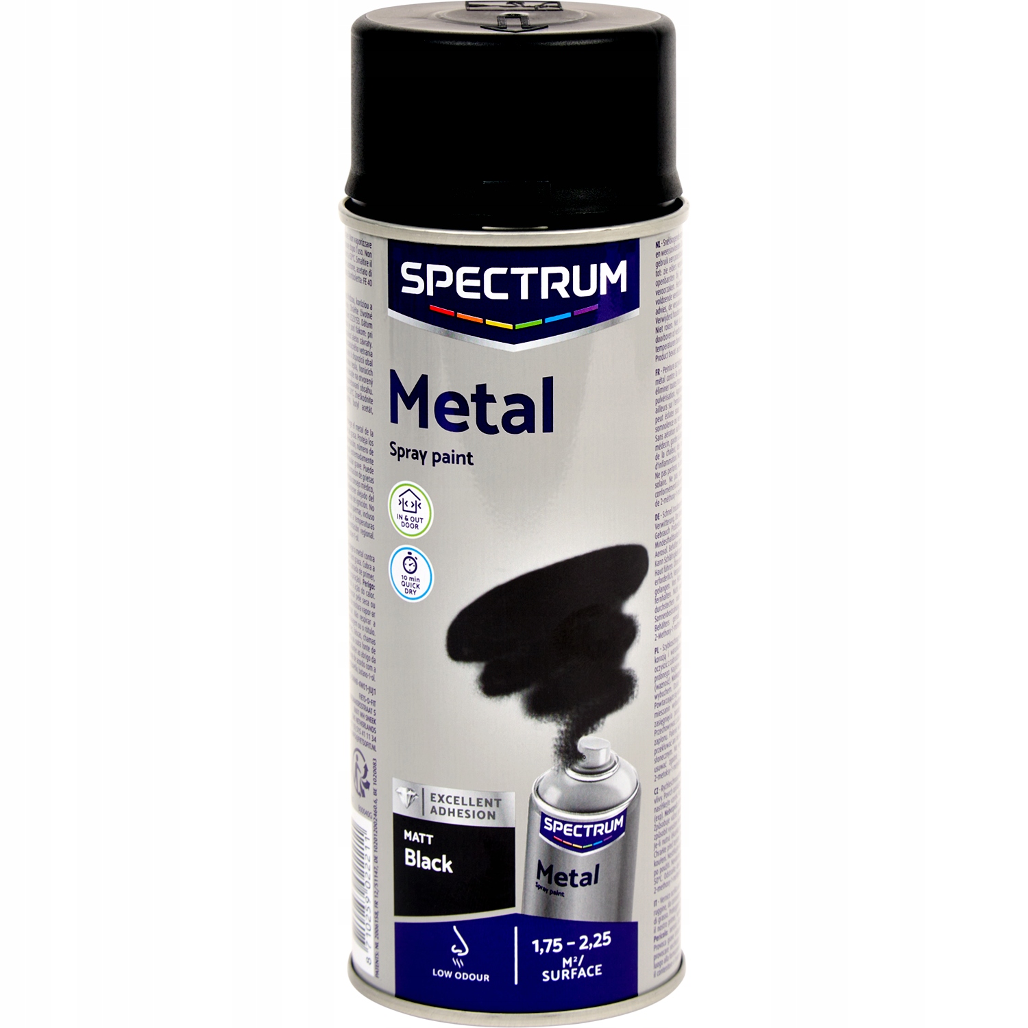 FARBA LAKIER W SPRAYU DO METALU CZARNY MAT 400 ML (FARBA LAKIER SPRAY DO METALU CZARNA MATOWA ...