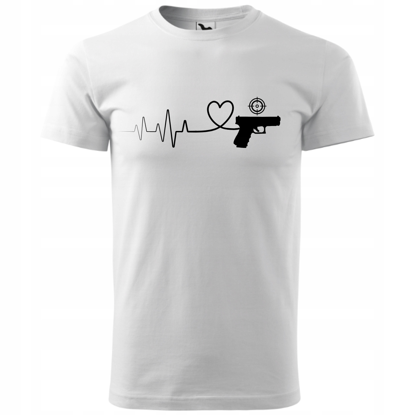 TRIČKO MALFINI STŘELBA TÁTA ZBRAŇ PISTOLE PUŠKA IPSC PIRO GUN BÍLÁ za ...