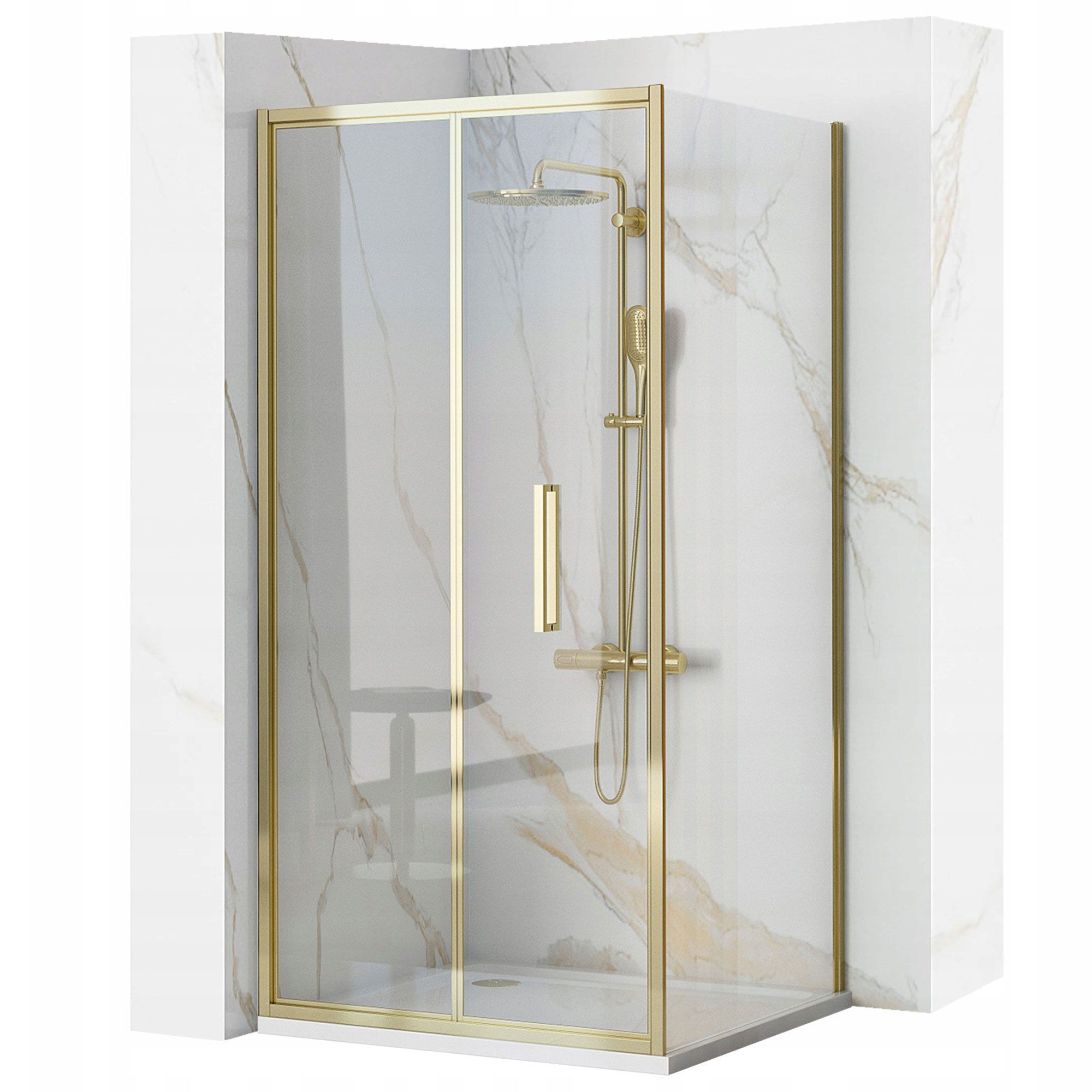 Kabina Prysznicowa Złota 80x80 - Niska cena na Allegro.pl