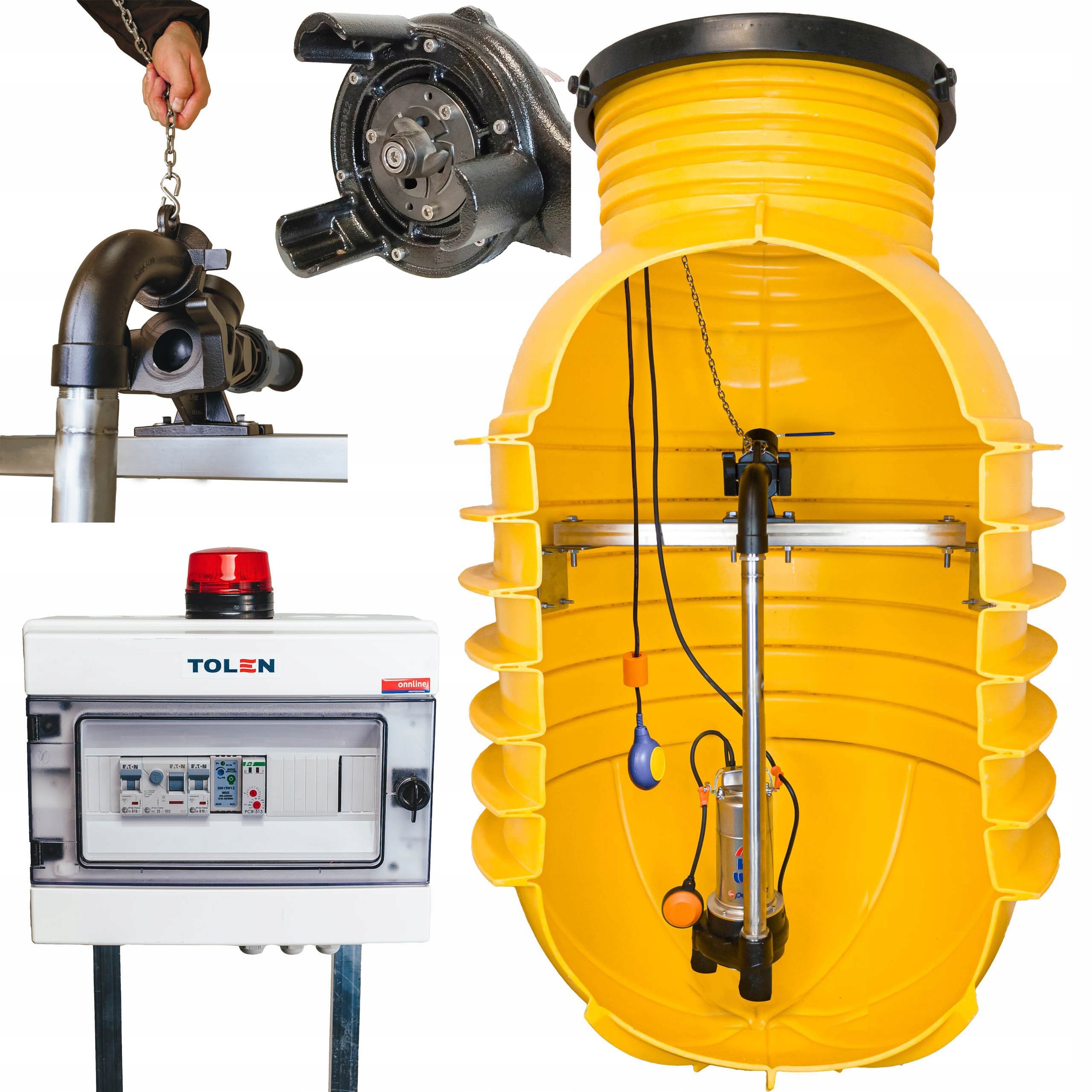 PRZEPOMPOWNIA ŚCIEKÓW PP2 POMPA PEDROLLO 230V Z ROZDRABNIACZEM 310CM (5905601764731) • Cena ...