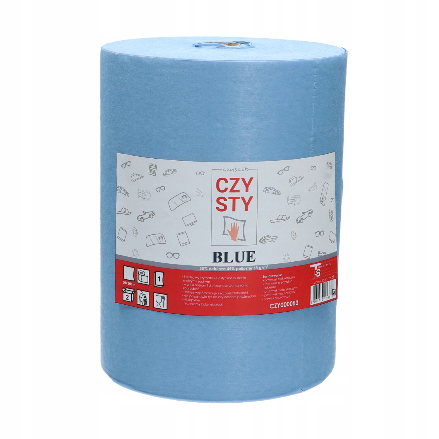 PRIEMYSELNÁ NETKANÁ UTIERKA PROFESIONÁLNA UTIERKA MODRÁ DO DIELNE - Allegro