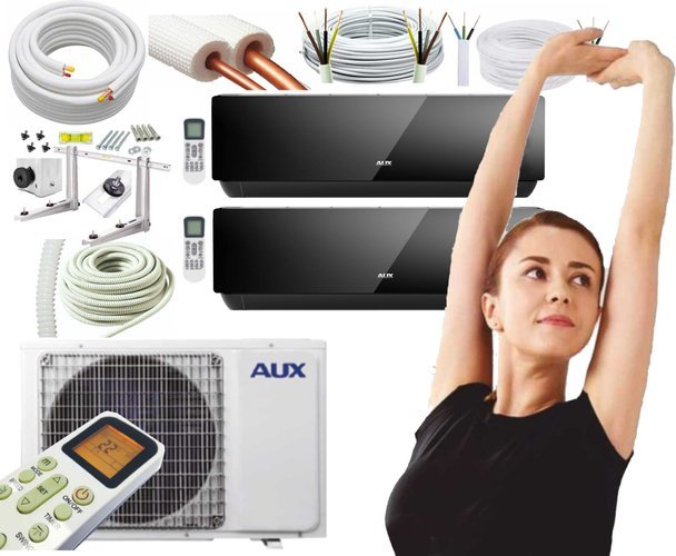 Klimatyzator AUX multisplit j-smART ART 2 x 3,6 kW • Cena, Opinie 12412137440 • Allegro