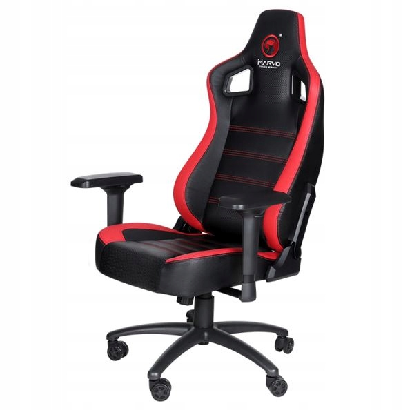 Herné kreslo MARVO CH-118 ekokoža čierno-červená - Allegro