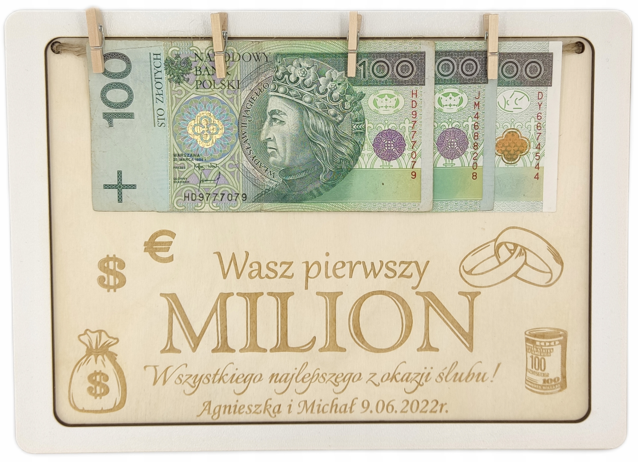 ŚMIESZNA RAMKA PREZENT NA Ślub pierwszy milion • Cena, Opinie • Zabawne ...