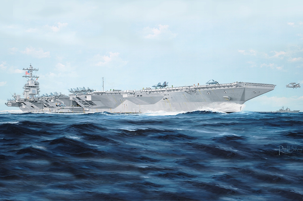 Trumpeter 05638 Lotniskowiec USS Gerald R.Ford CVN-78 model okręt 1/350 ...