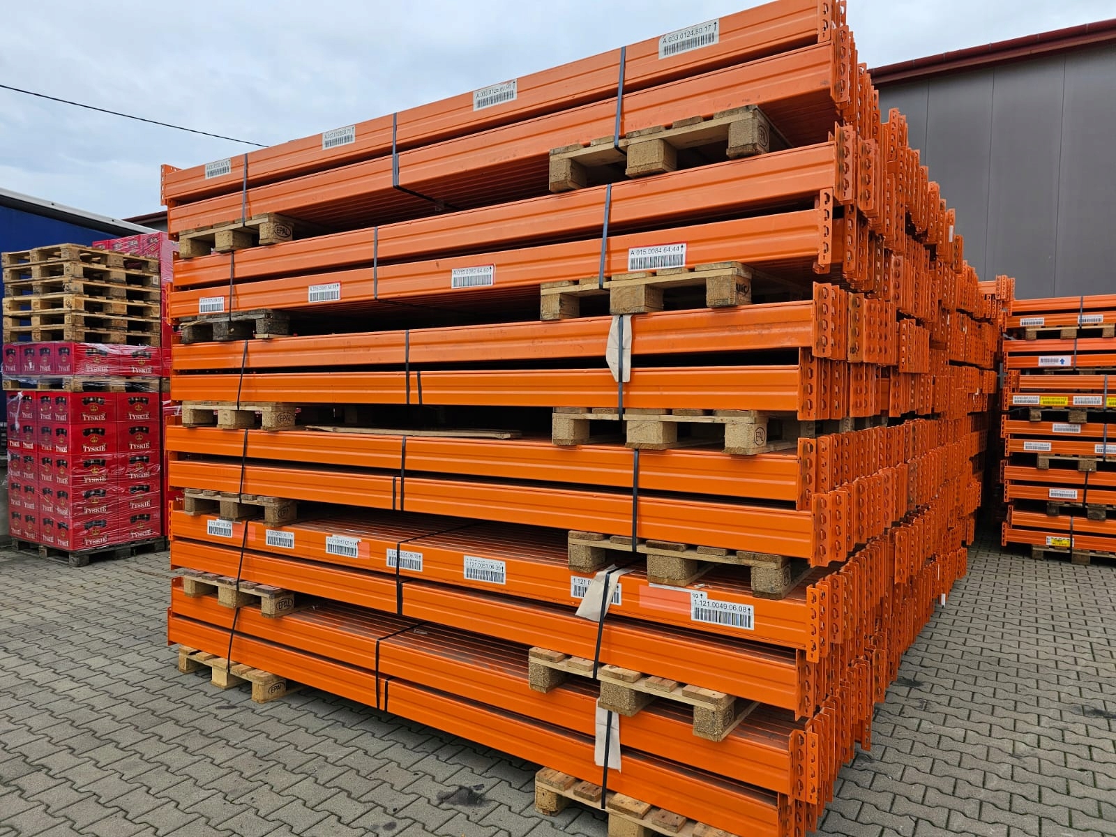 STOW REGAŁ PALETOWY H-420cm L-360cm REGAŁY MAGAZYNOWE METALOWE (5 ...