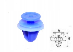 SPINKA KOŁEK TAPICERKI DRZWI CITROEN PEUGEOT ORYG! 6991.Z1 za 3 zł z ...