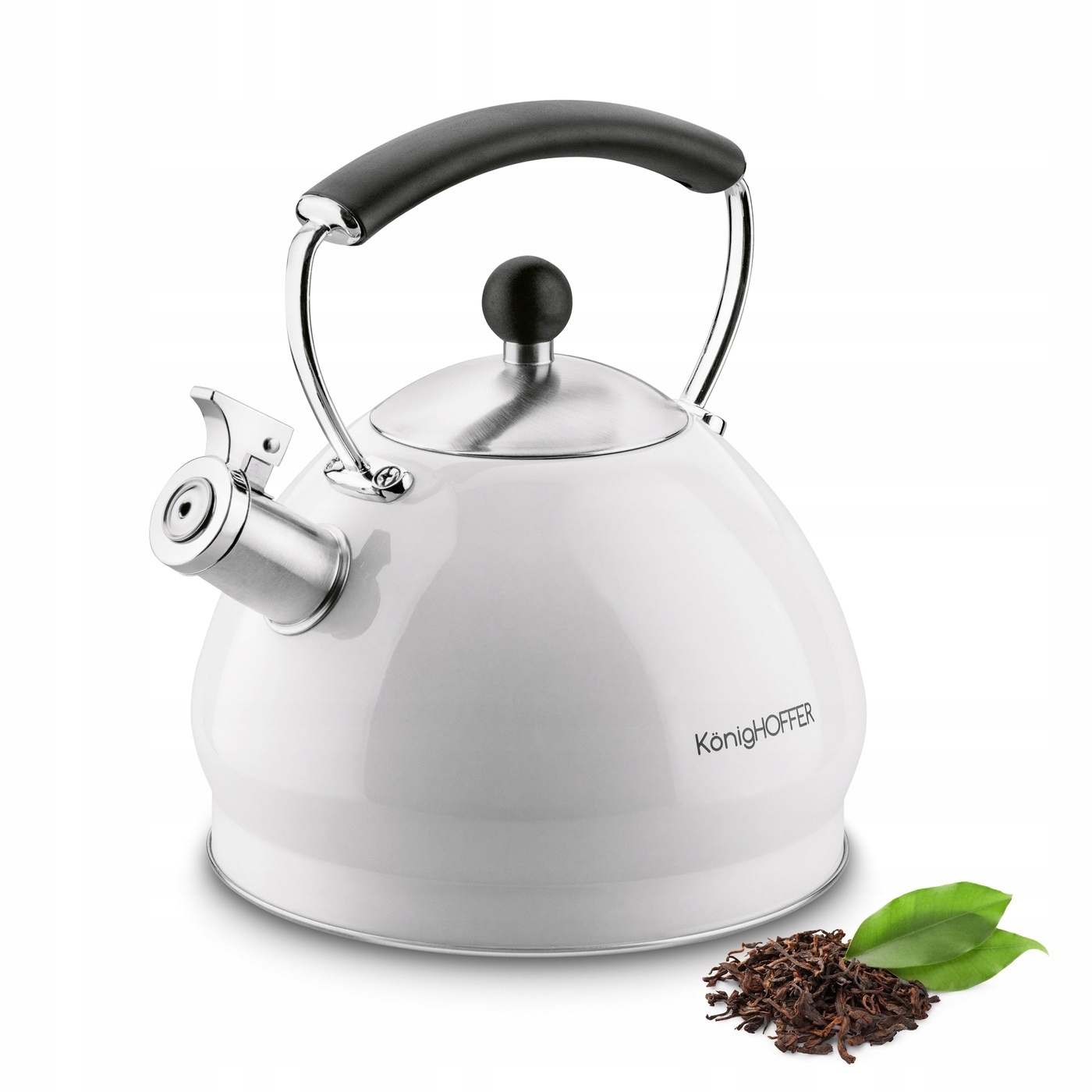 CZAJNIK na Indukcję ELEGANCKI DUŻY z GWIZDKIEM Konighoffer Ruso 3 l ...