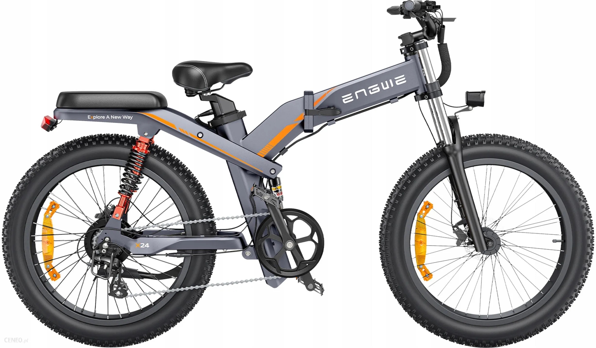 Rower elektryczny Engwe X24 Dual battery rama M aluminium koło 24 ...