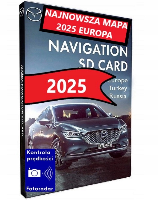 MAPA MAZDA KARTA SD NAWIGACJA MZD CONNECT NAJNOWSZA EUROPA 2025 NOWOŚĆ ...
