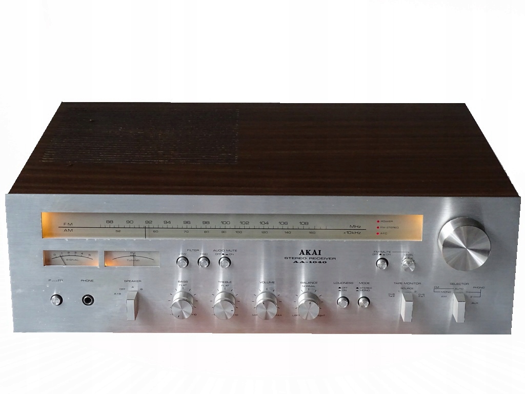 Amplituner Akai AA-1040 2.0 czarny, srebrny • Opinie - Allegro