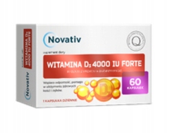 Novativ Witamina D3 4000 IU Forte 60 kapsułek - porównaj ceny - Allegro.pl
