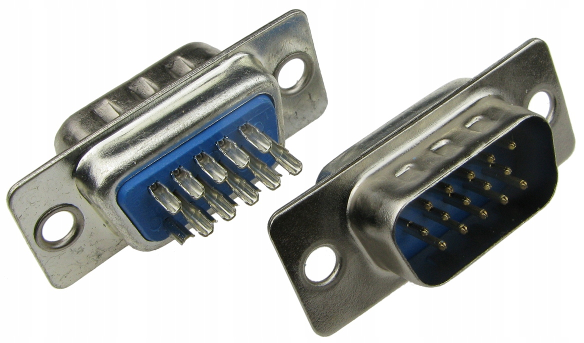 Wtyk D-SUB 15 3 rzędowy DB15 VGA na kabel - Sklep, Opinie, Cena w Allegro