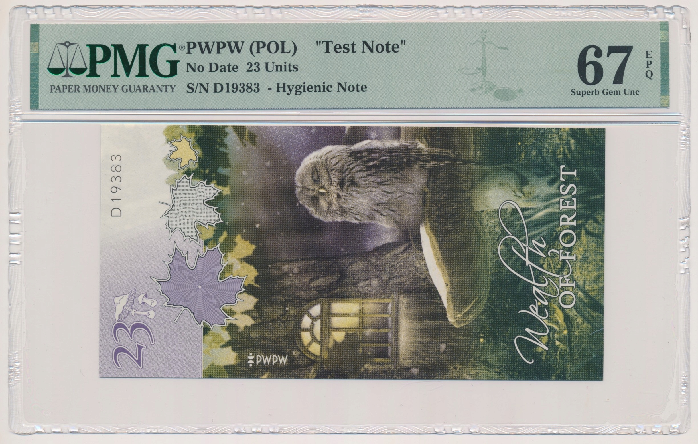 7088. PWPW 23 Sowa - PMG 67 EPQ • Cena, Opinie • Polska 17663160605 ...