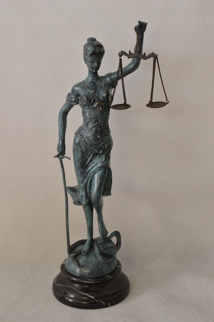 TEMIDA Z BRĄZU BOGINI SPRAWIEDLIWOŚCI PATYNA BRĄZ 11078346092 - Allegro.pl