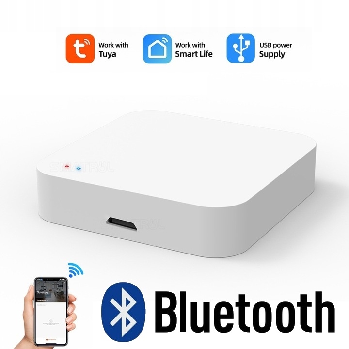 BRAMKA CENTRALA STERUJĄCA BLUETOOTH BLE WIFI TUYA SMART LIFE GATEWAY (5905359883944) • Cena ...