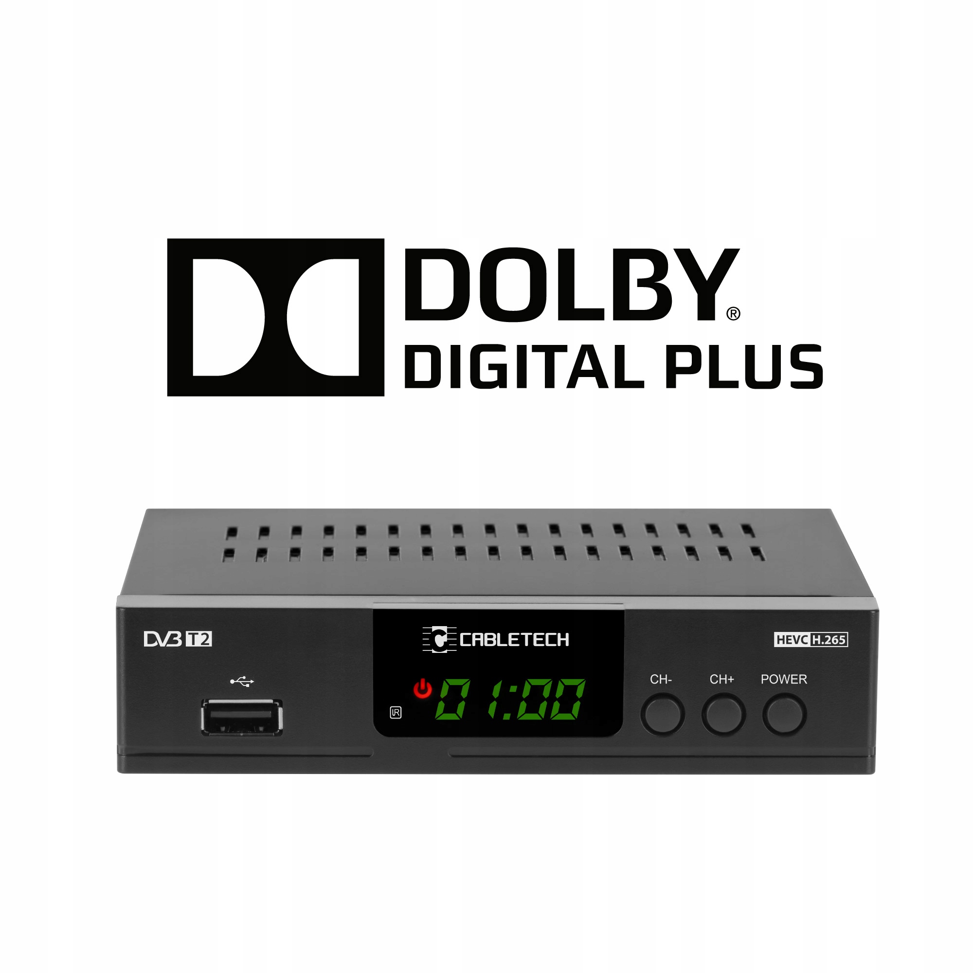 Tuner dekoder TV DVB-T2 H.265 HEVC USB Cabletech - Cabletech | Sklep EMPIK.COM