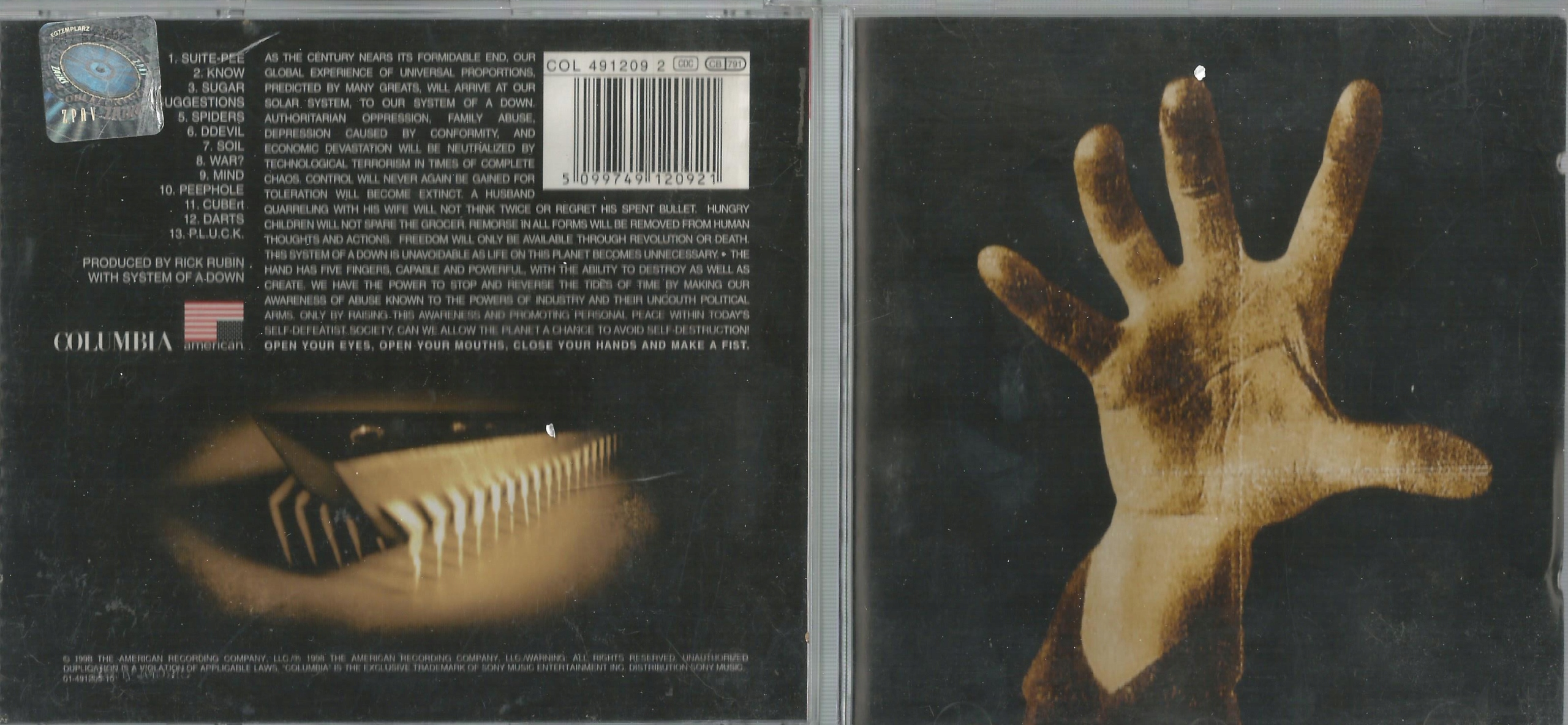 Płyta CD System Of A Down 1998 I Wydanie ______________________________ 16949838403 - Sklepy ...