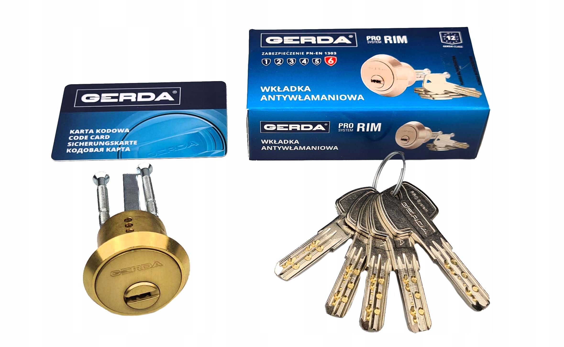 Wkładka do zamka Gerda RIM PRO SYSTEM MOSIĄDZ (5901407515621) • Cena ...