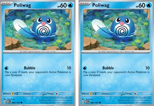 MEW: Pokemon Poliwag kártya (MEW 060) 60/165 za 170.00HUF-ért - Allegro